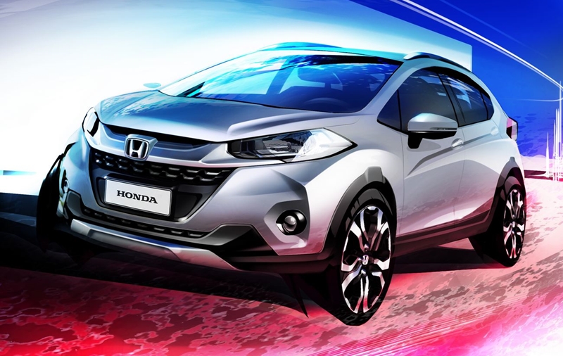 ภาพสเกตช์แรกอย่างเป็นทางการของ Honda WR-V : Crossover พื้นฐาน Jazz ...