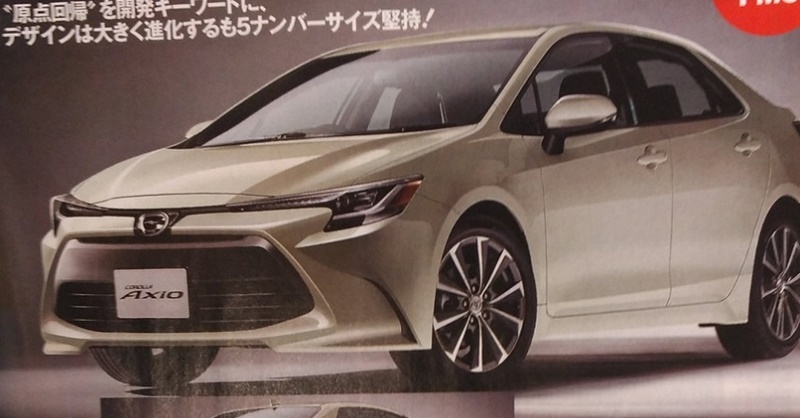 ภาพ Render พร้อมข้อมูลเบื้องต้นของ All NEW Toyota Corolla Axio สำหรับ ...