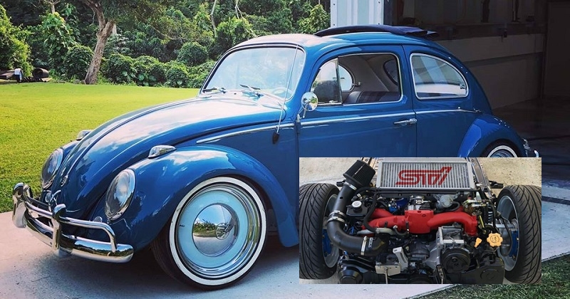 1963 Volkswagen BEETLE หลังคาถลก หมกเครื่อง Subaru WRX STI ทะลุ 300 ...