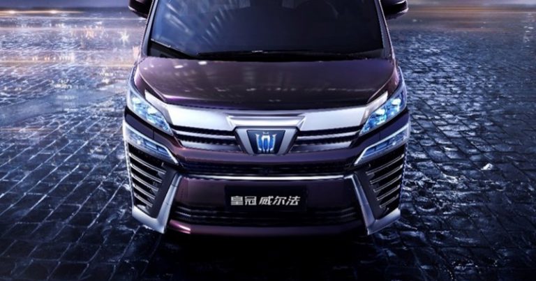 Toyota CROWN Vellfire เมื่อโลโก้มงกุฎ Crown มาอยู่บนรถตู้ ในประเทศจีน ...