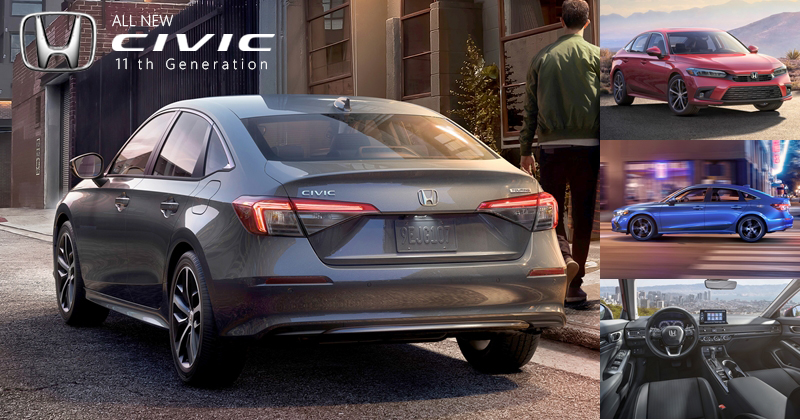 ภาพ Official : All NEW Honda Civic Sedan 11th Gen ภายนอก - ภายในห้อง ...