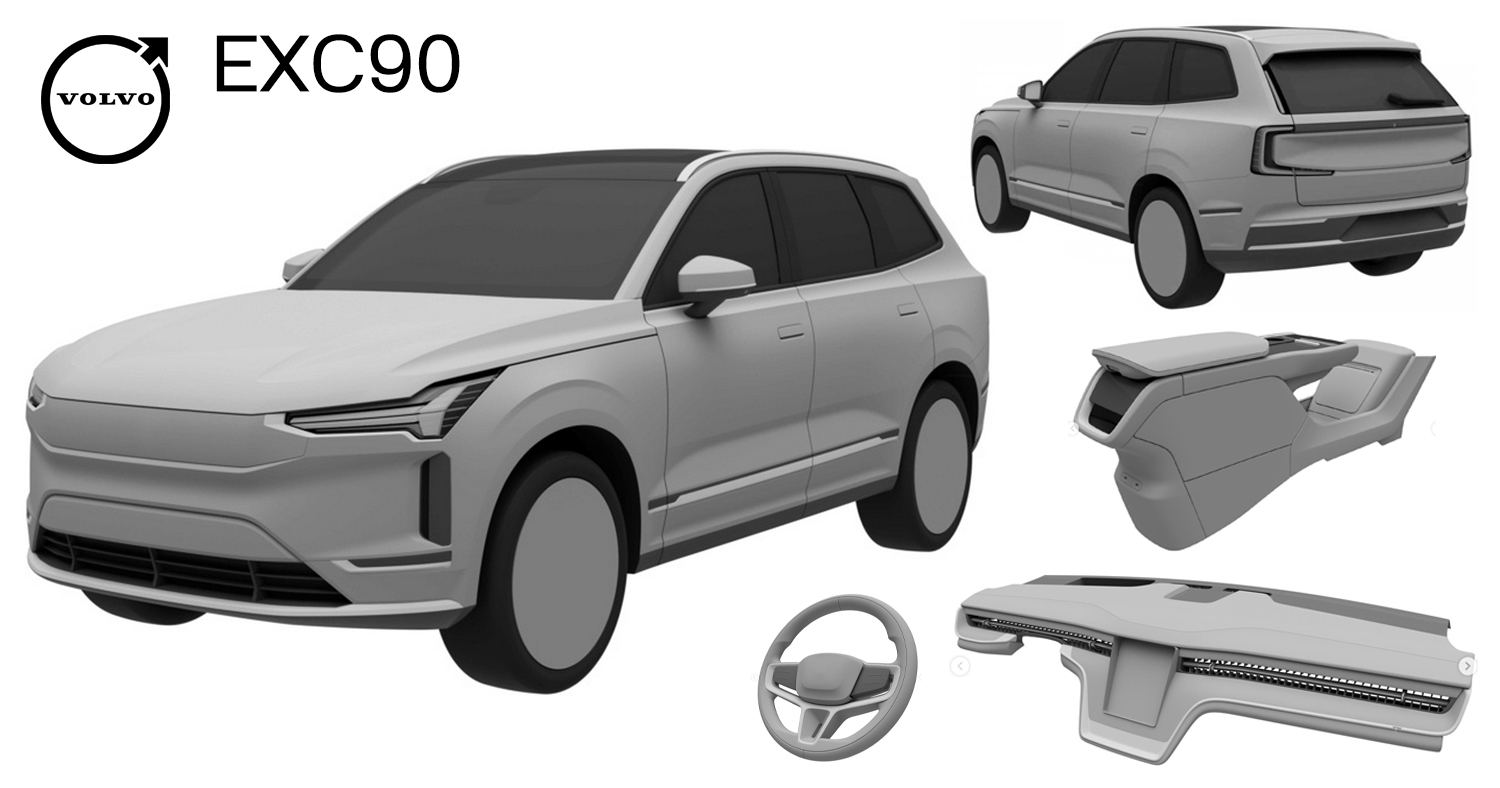 หลุดภาพสิทธิบัตร ภายนอก - ภายใน Volvo XC90 เวอร์ชั่น EV ขยายขนาดใหญ่ ...