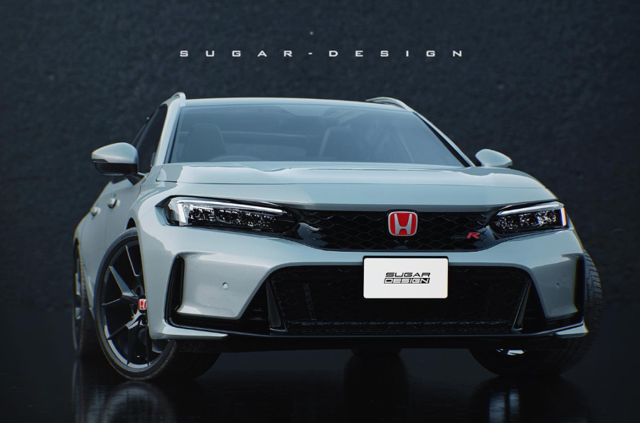 ภาพ Render : Honda Civic Type R ตัวถัง Wagon สำหรับพ่อบ้านสายซิ่ง ...