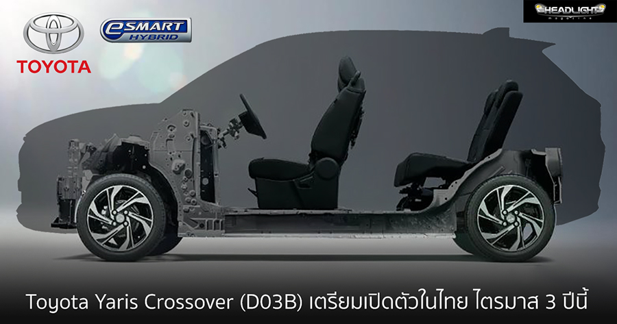 Toyota Yaris Crossover บนแพลตฟอร์ม DNGA ขุมพลังเบนซิน 1.5 / 1.5 Hybrid ...