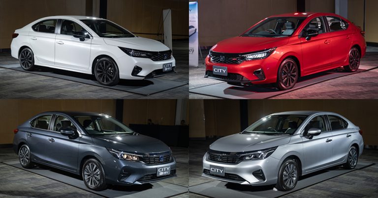 รวมภาพคันจริง Honda City 1.0 Turbo / e:HEV Minorchange รุ่นย่อย SV และ ...