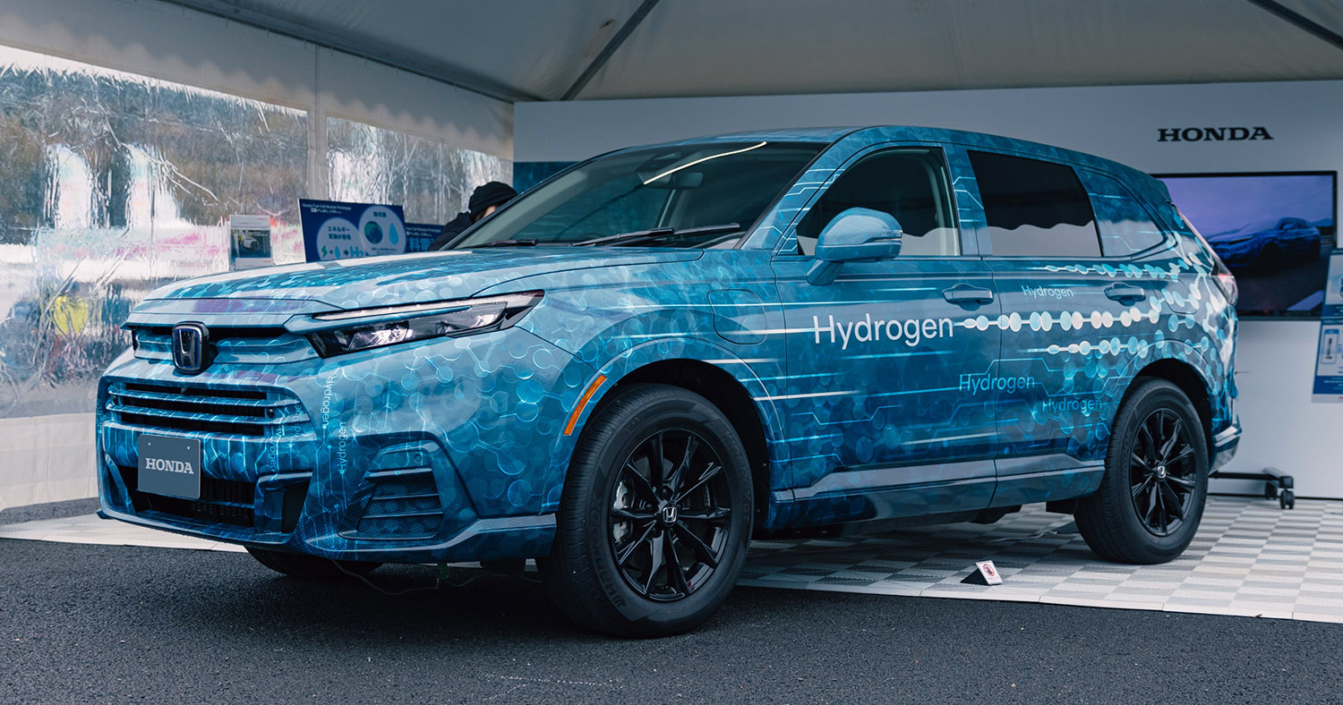 เผยภาพ Honda CR-V e:FUEL CELL (FCEV) เชื้อเพลิง Hydrogen เตรียมออกจำหน่ายปี 2024 - HeadLight ...