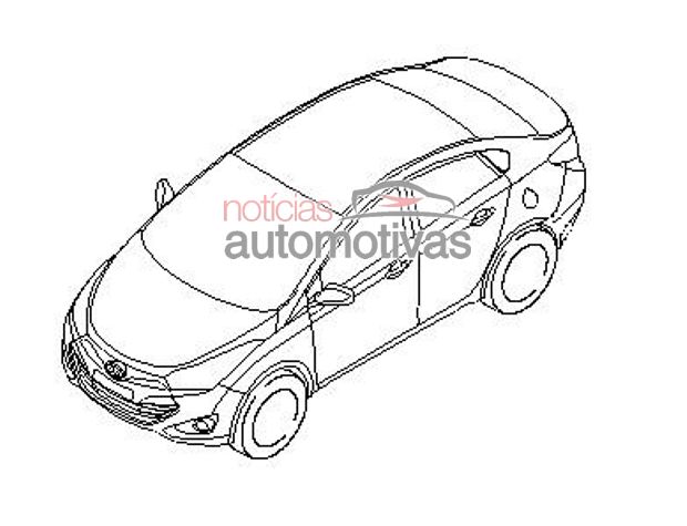 หลุดไฟล์ภาพโครงร่างของ Hyundai HB20 Sedan - HeadLight Magazine